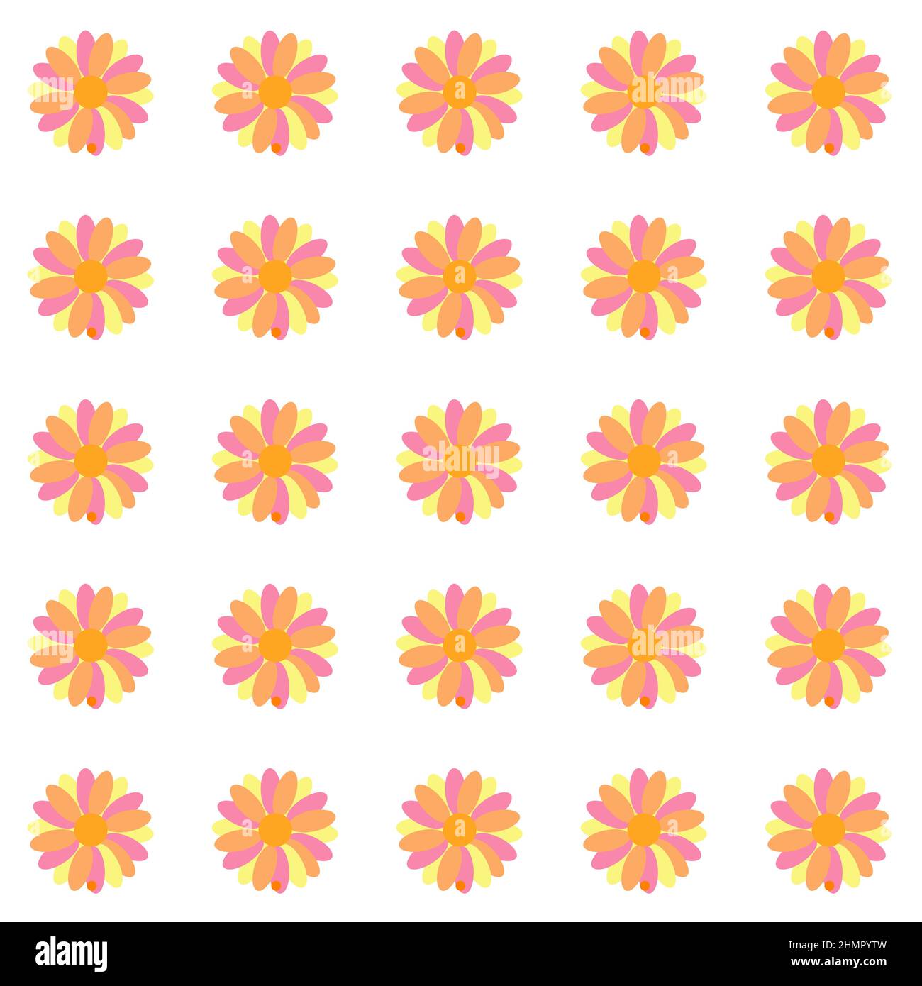 Colored Flowers Pattern template, is a professional, modern, colored ...