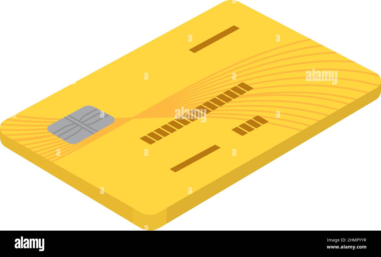 isometric credit card on white background Stock Vector Image & Art - Alamy