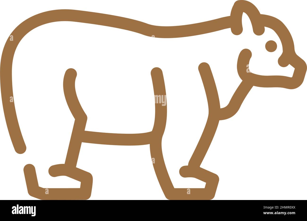 bear animal color icon vector illustration Stock Vector Image & Art - Alamy