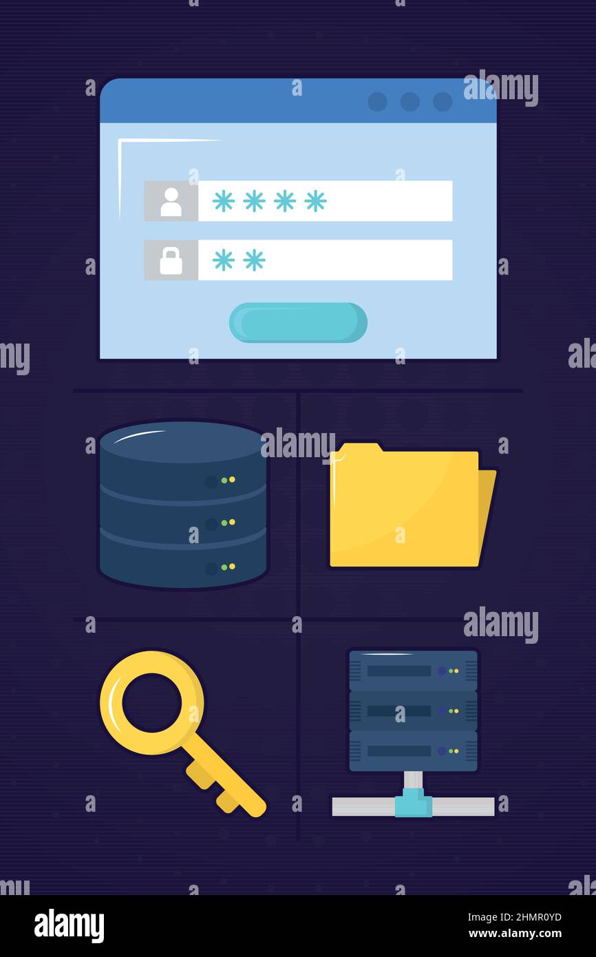 vpn icon set on purple background Stock Vector Image & Art - Alamy