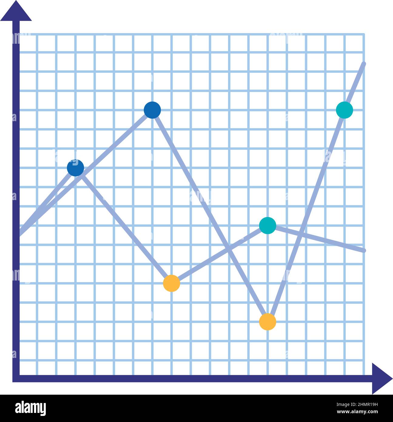 financial chart icon on white background Stock Vector Image & Art - Alamy