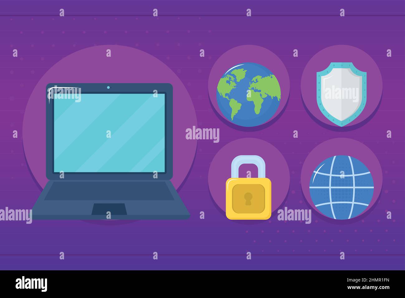 computing and security icon set Stock Vector Image & Art - Alamy