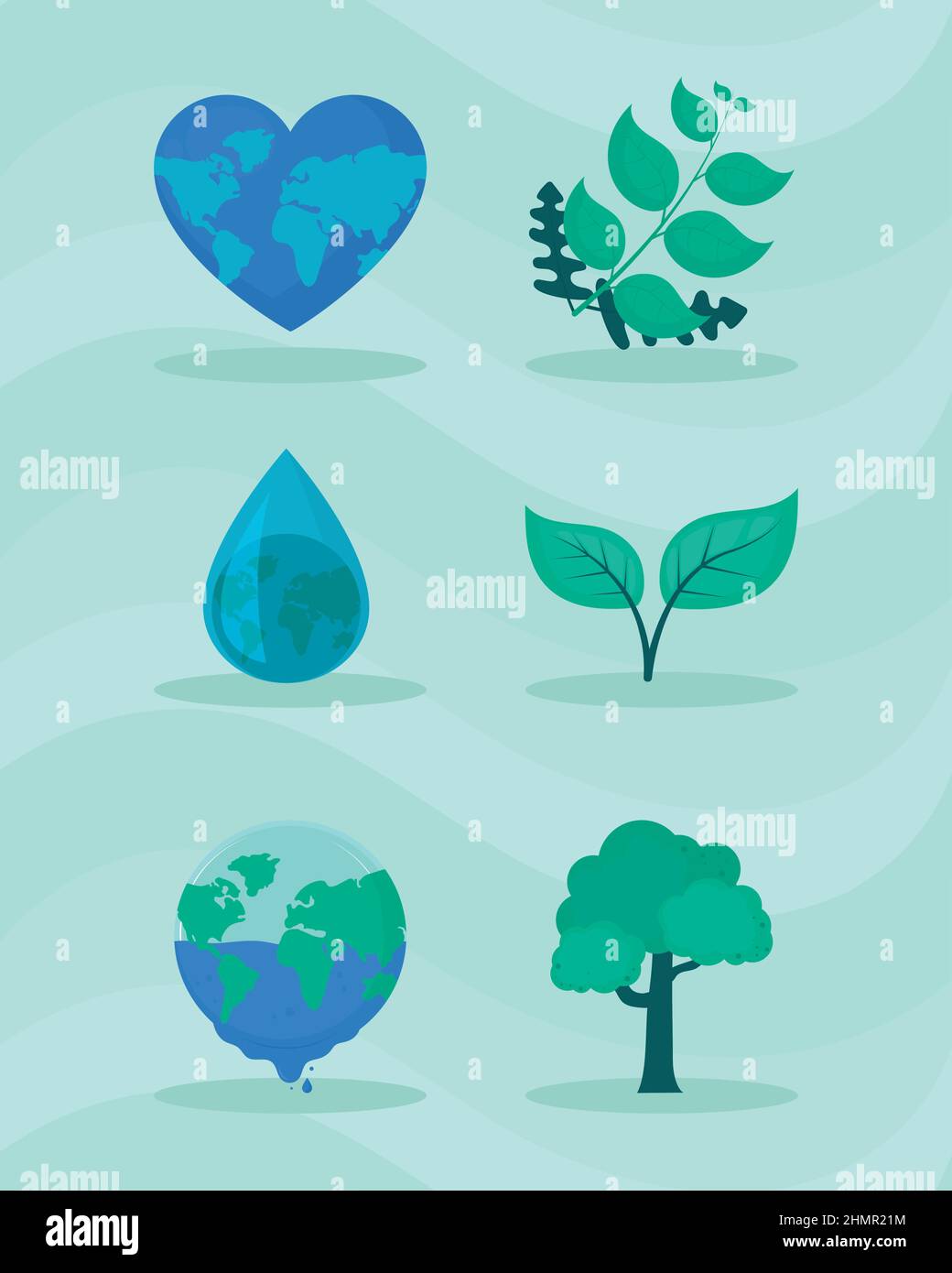 nature and planet icon set Stock Vector Image & Art - Alamy