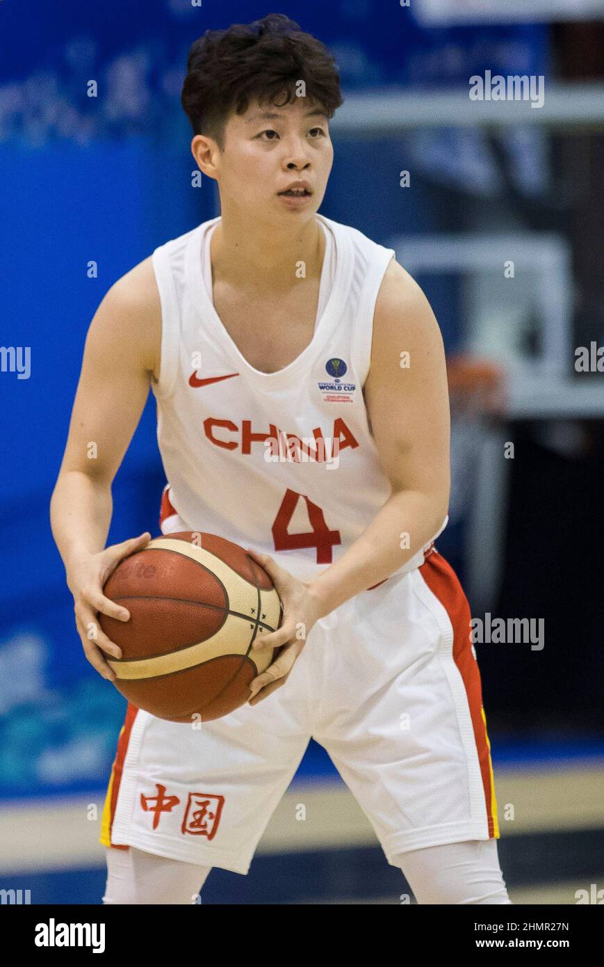 Belgrade, Serbia, 10th February 2022. Yuan Li of China in action during ...