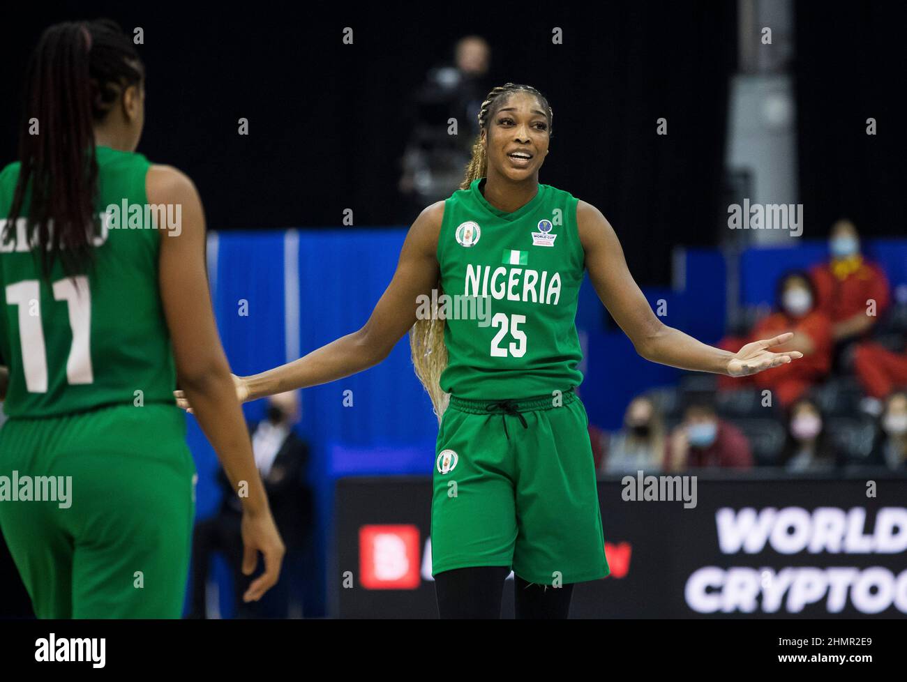 Belgrade, Serbia, 10th February 2022. Victoria Macaulay of Nigeria ...