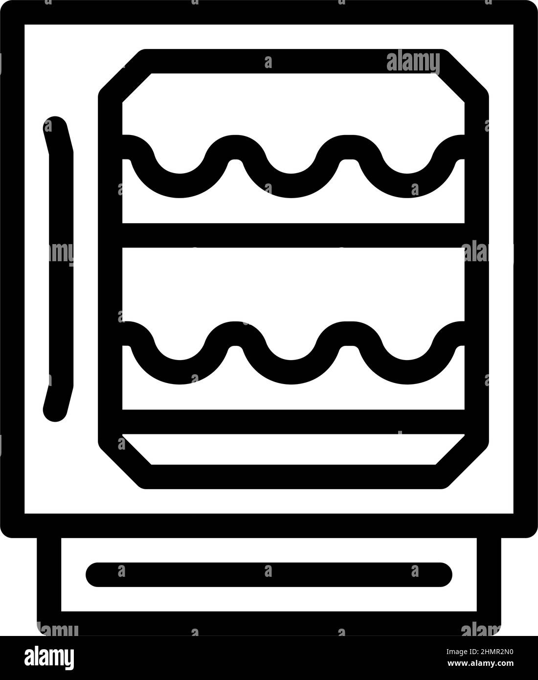 wine cooler line icon vector illustration Stock Vector Image & Art - Alamy