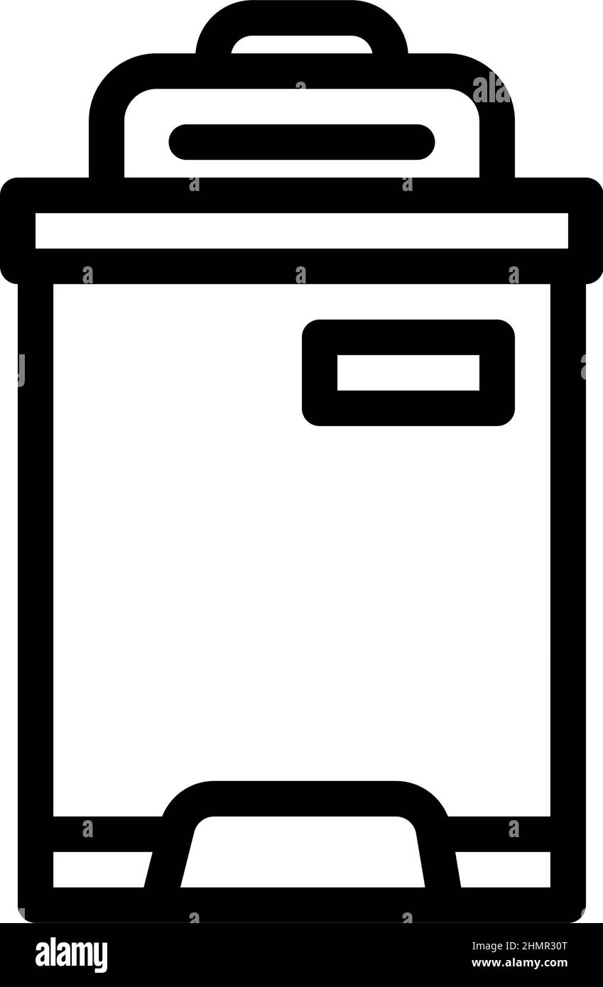 trash compactor line icon vector illustration Stock Vector Image & Art ...