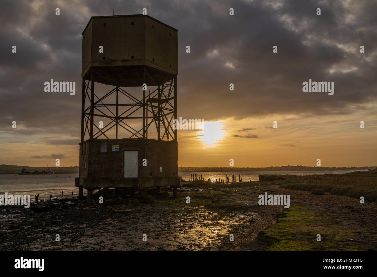 WW2 radar control building disguised as a water tower on the edge of ...