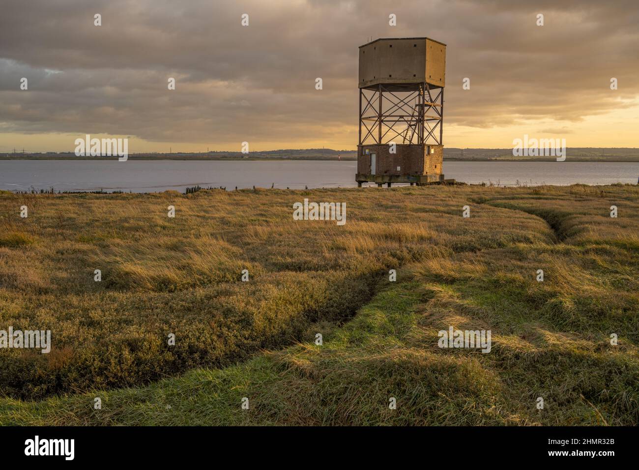 WW2 radar control building disguised as a water tower on the edge of ...