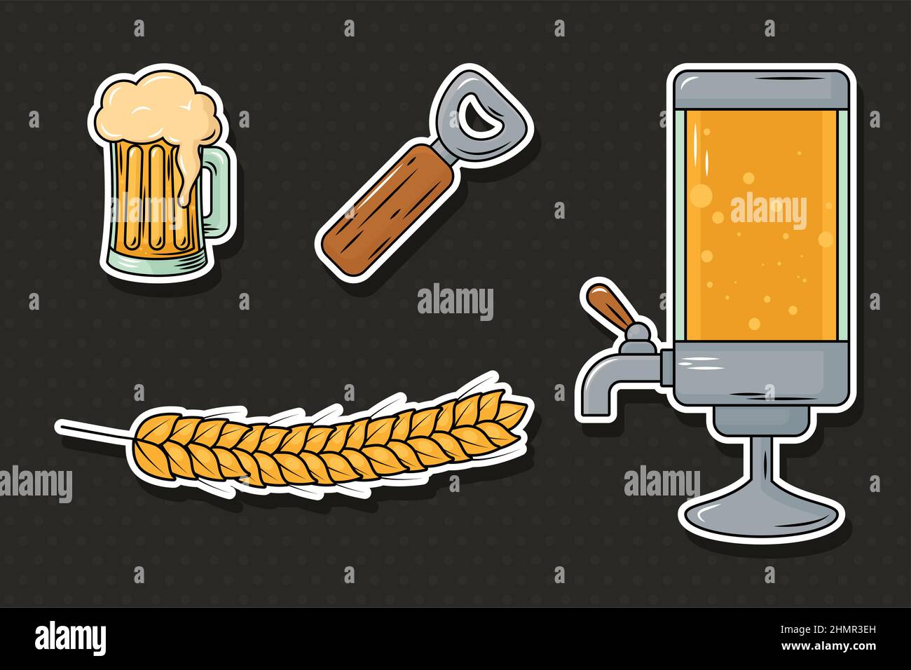 beer symbols icon set design Stock Vector Image & Art - Alamy