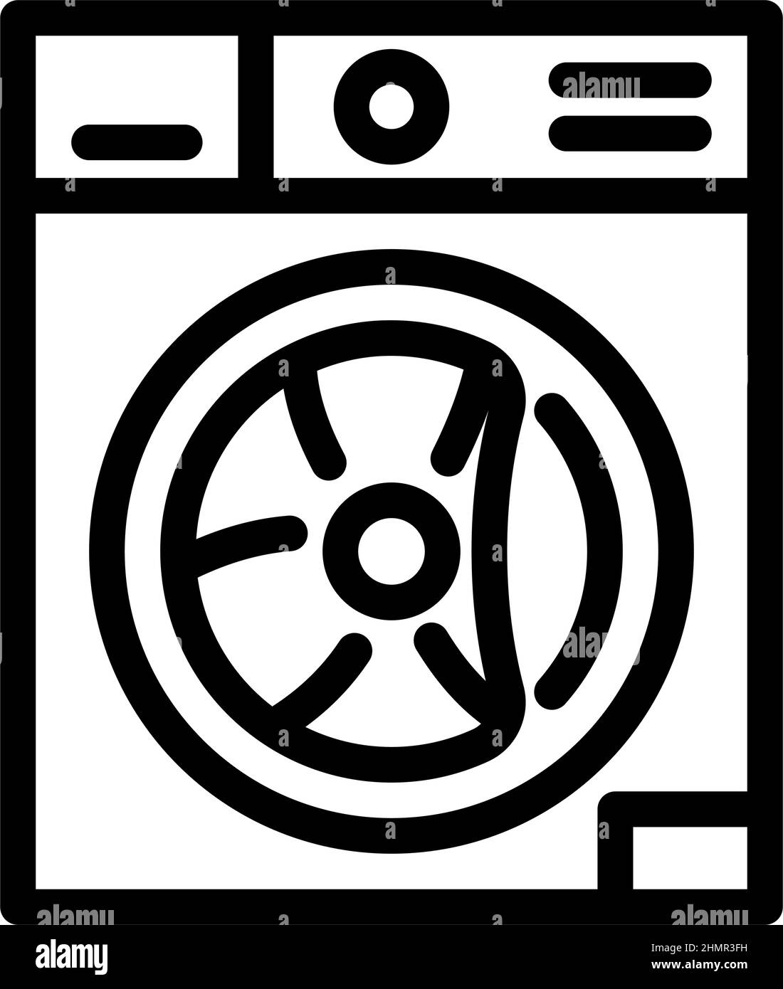 washer machine appliance line icon vector illustration Stock Vector ...