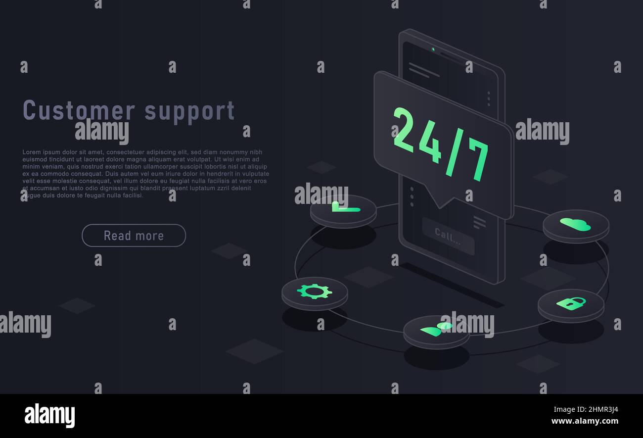 Customer support concept Stock Vector Image & Art - Alamy