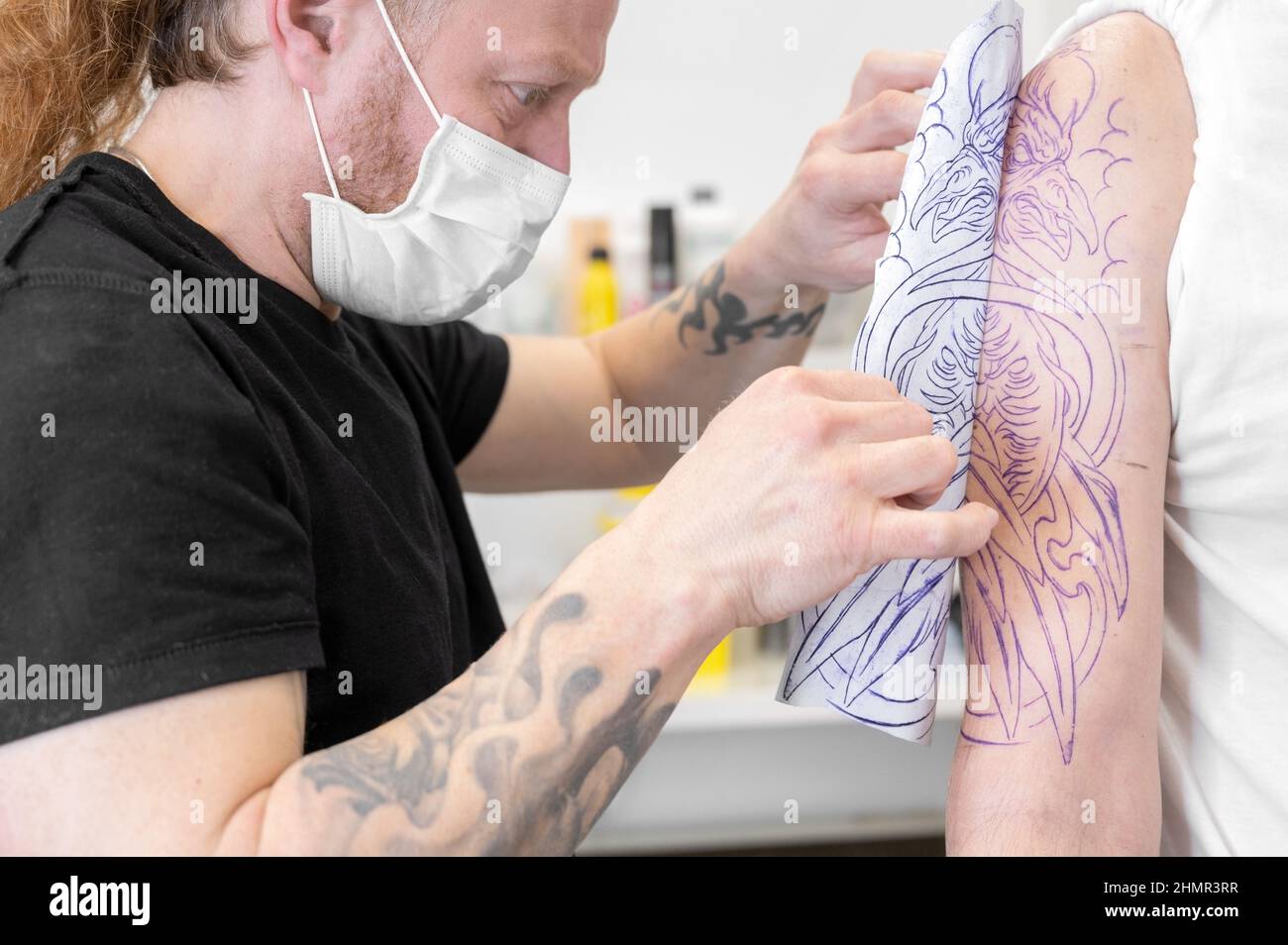 Male hand tattoo design hi-res stock photography and images - Alamy