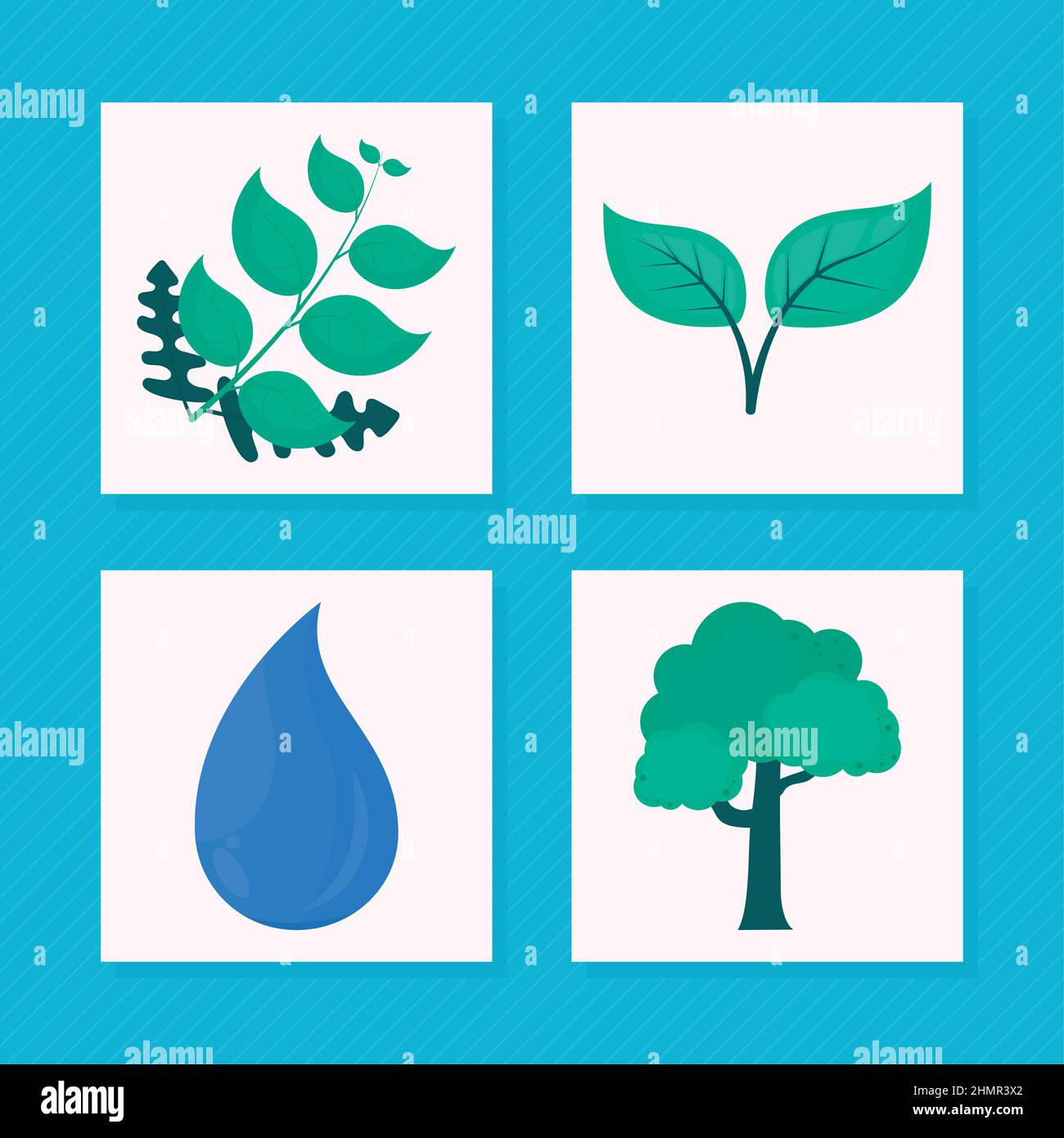 nature and water drop icon set Stock Vector Image & Art - Alamy