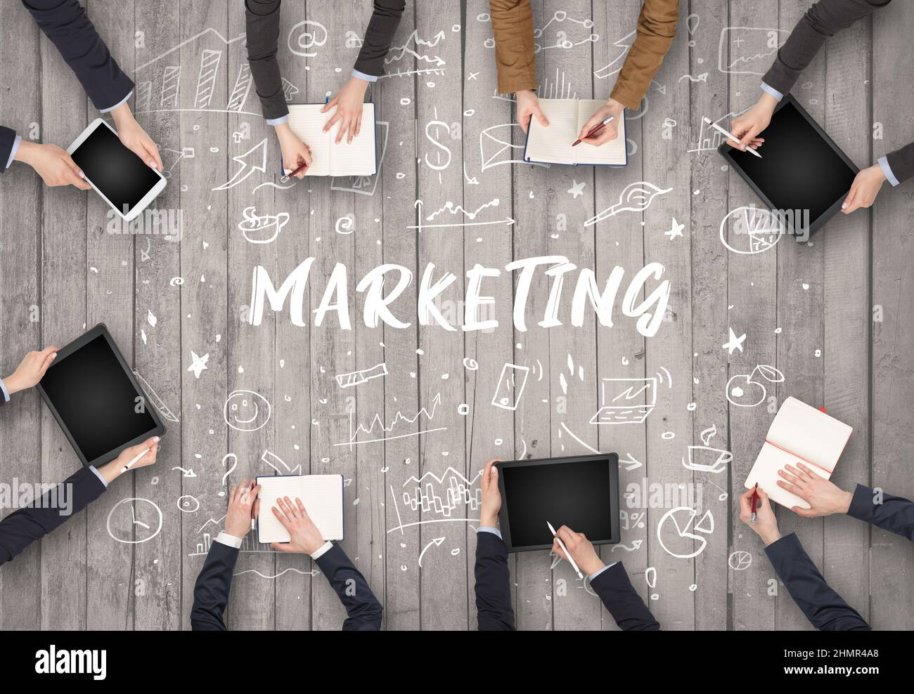 Group of business people working in office Stock Photo - Alamy