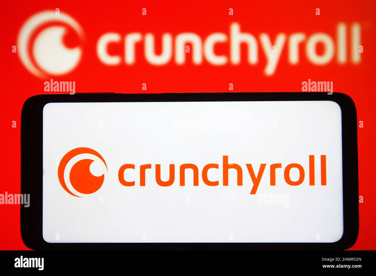 In this photo illustration, a Crunchyroll Inc. logo is seen on a ...