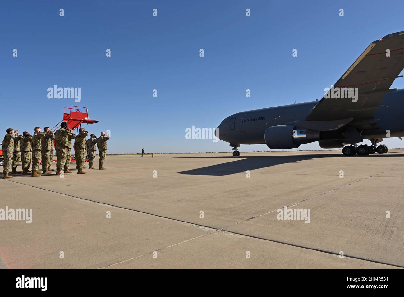 U.S. Air Force Col. Matthew Reilman, 17th Training Wing commander, and ...