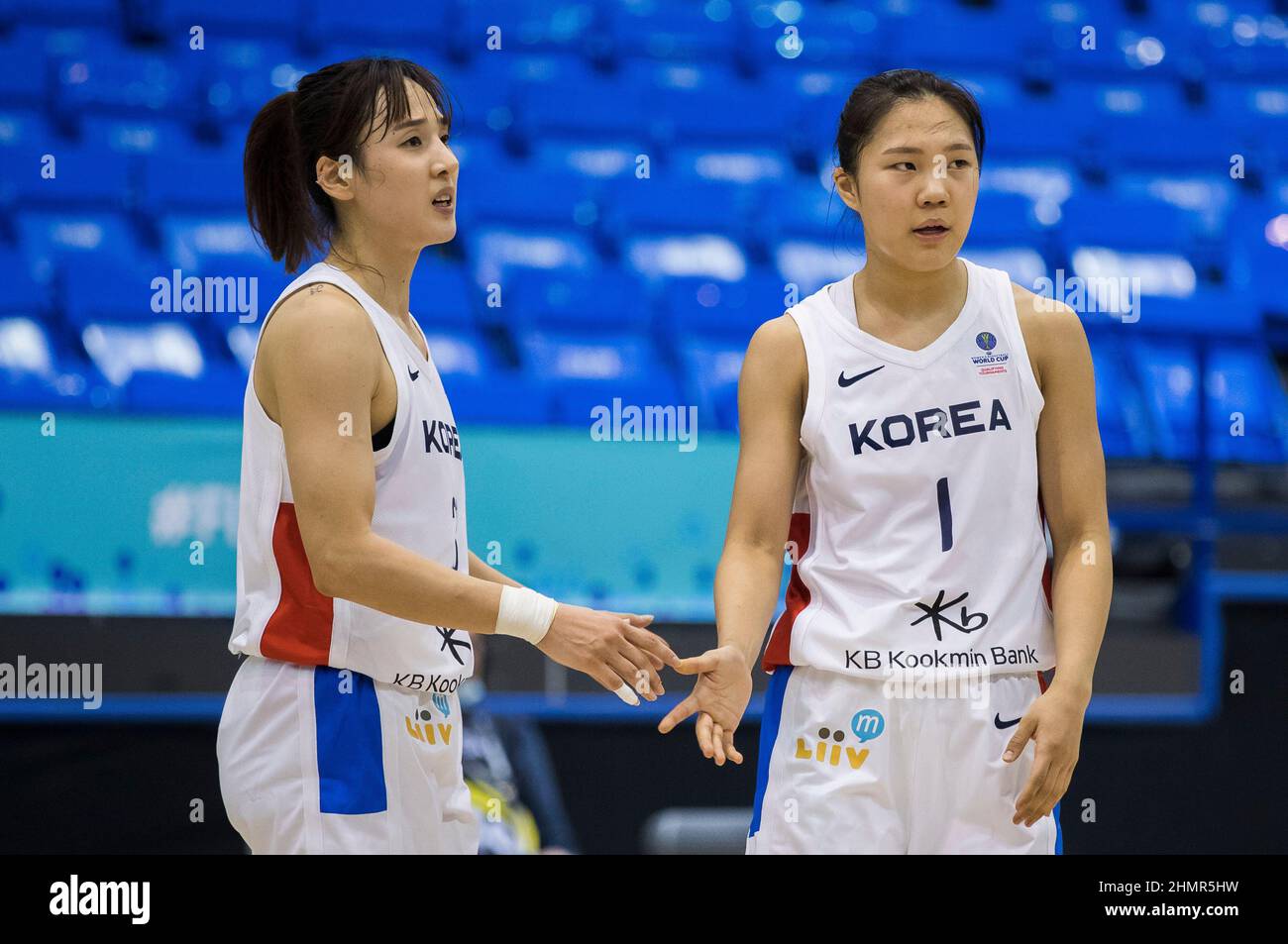 Belgrade, Serbia, 10th February 2022. Danbi Kim of Korea and Jihyun ...