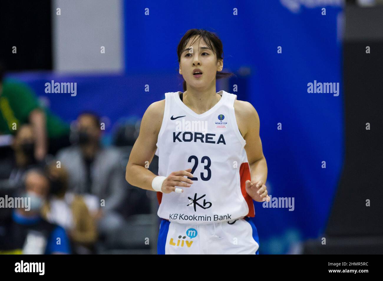Belgrade, Serbia, 10th February 2022. Danbi Kim of Korea reacts during ...