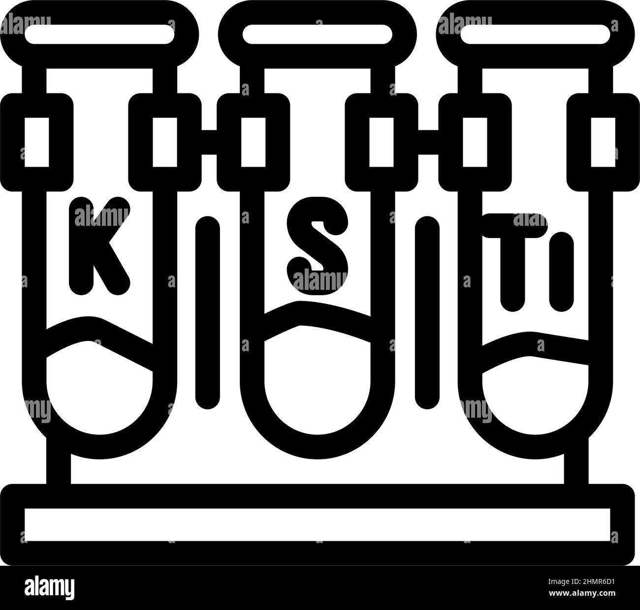 inorganic chemistry line icon vector illustration Stock Vector Image ...