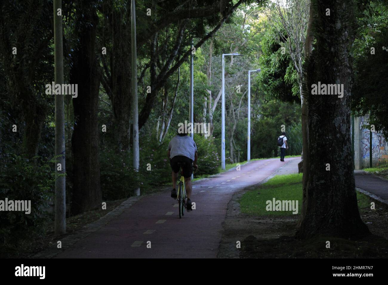 Curitiba, Parana, Brazil. 11th Feb, 2022. (INT) Movement of cyclists on ...