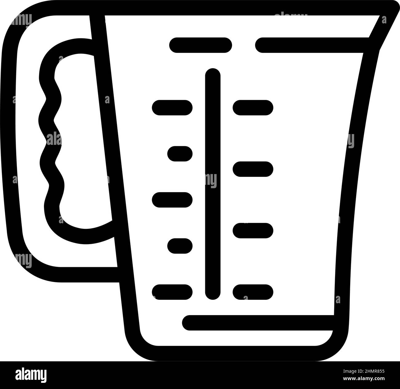cooking measuring cup line icon vector illustration Stock Vector Image & Art - Alamy