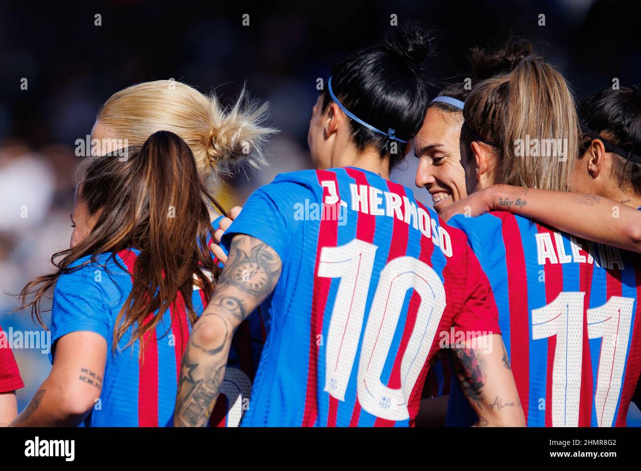 BARCELONA - FEB 6: Claudia Pina celebrates after scoring a goal at the ...