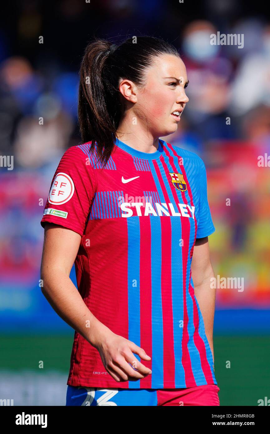 BARCELONA - FEB 6: Engen in action during the Primera Division Femenina ...