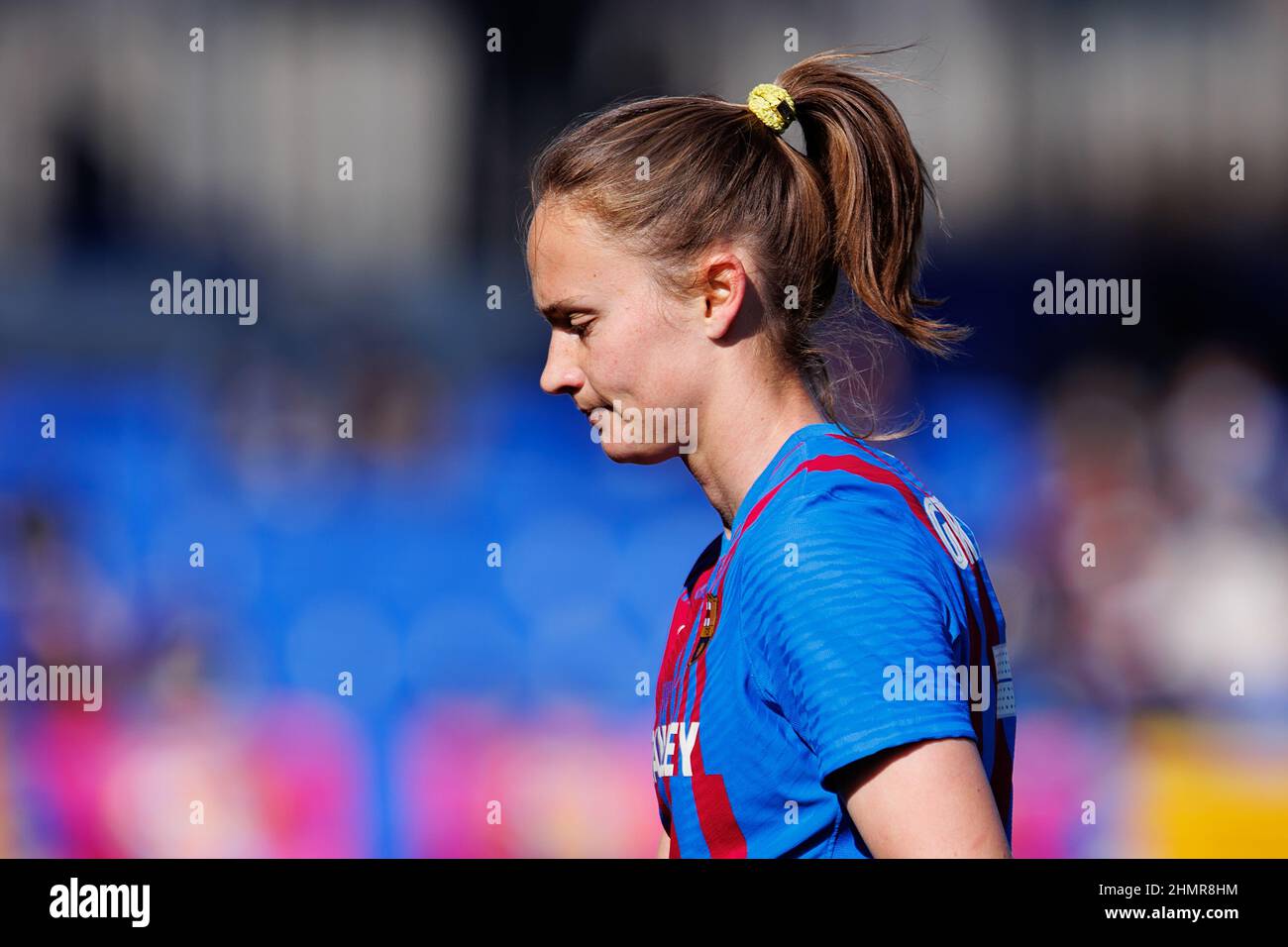 BARCELONA - FEB 6: Caroline Graham Hansen in action during the Primera ...
