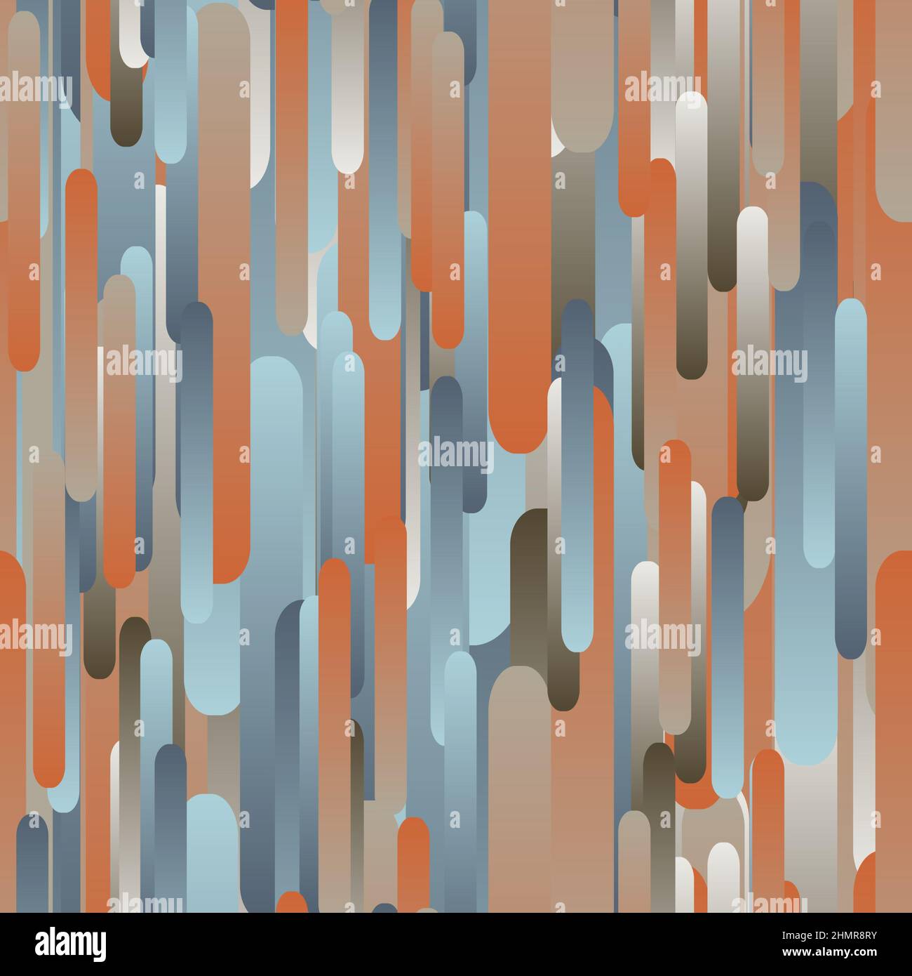 Seamless funky pill shaped gradient lines surface pattern design for ...