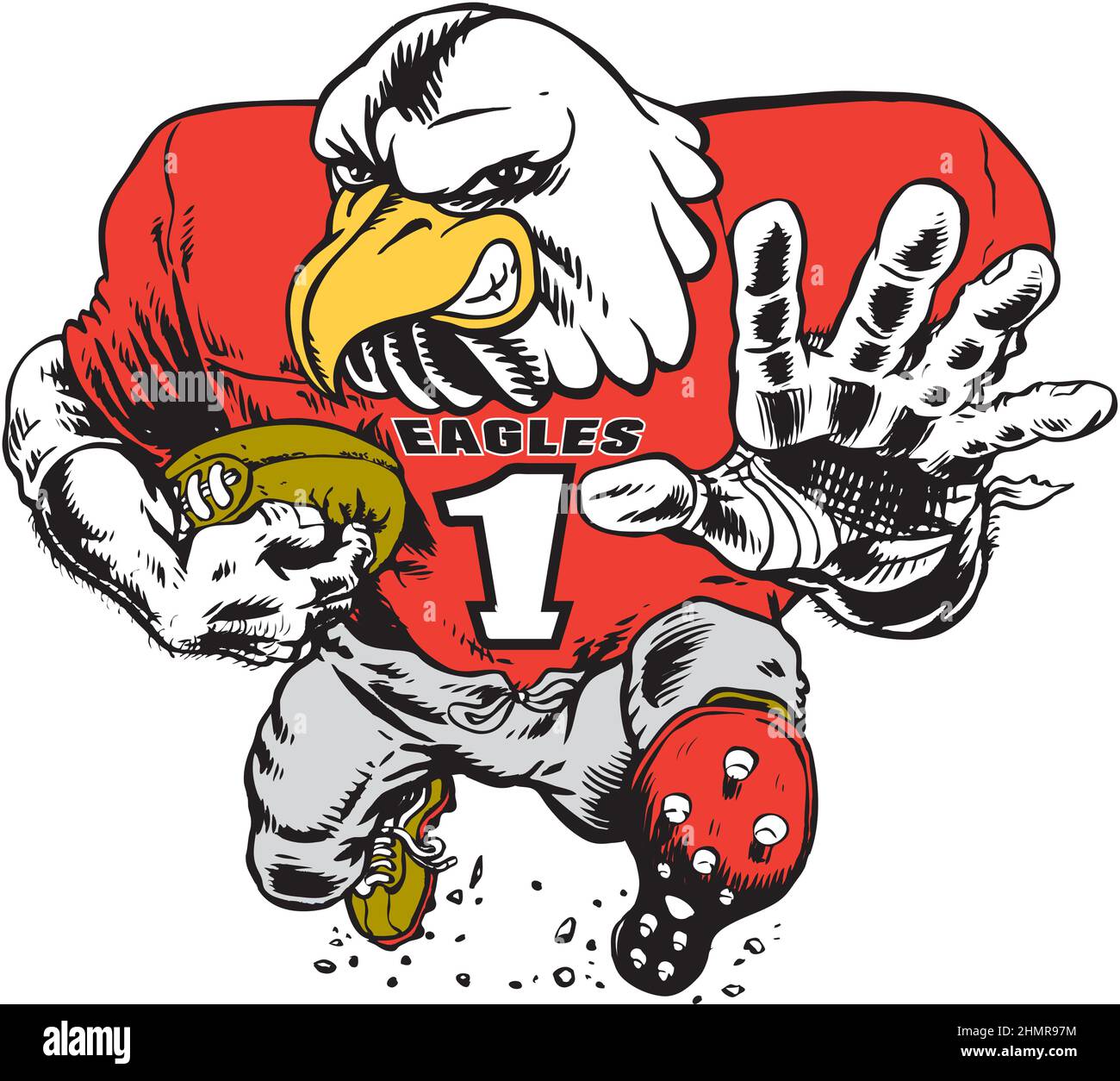 Eagle Mascot Football