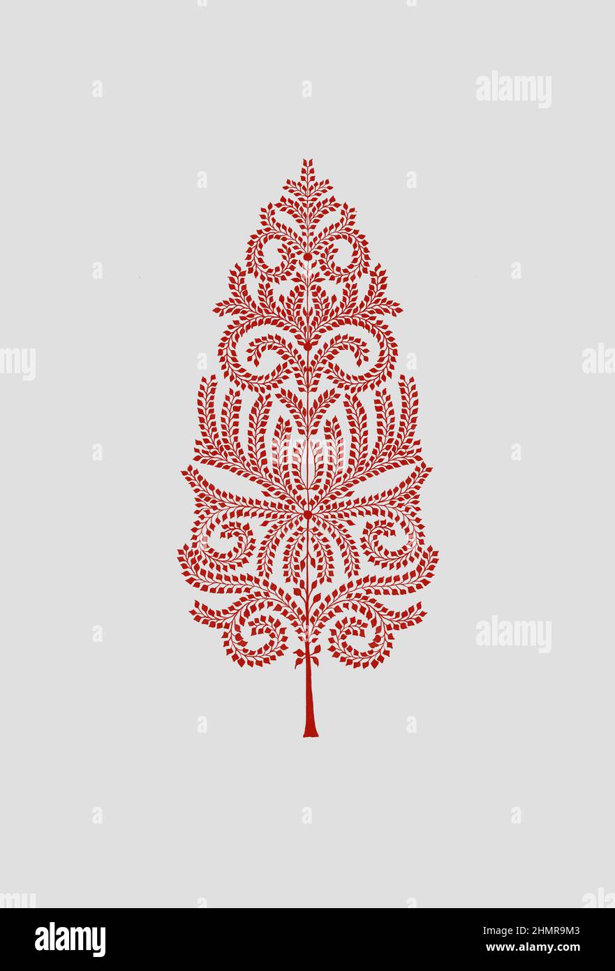 Indian mural leaves hi-res stock photography and images - Alamy