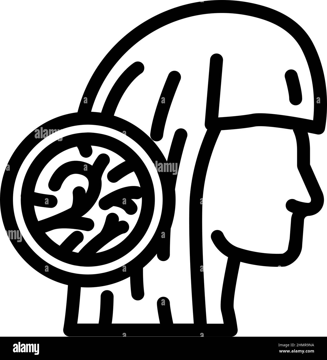 split ends line icon vector illustration Stock Vector Image & Art - Alamy