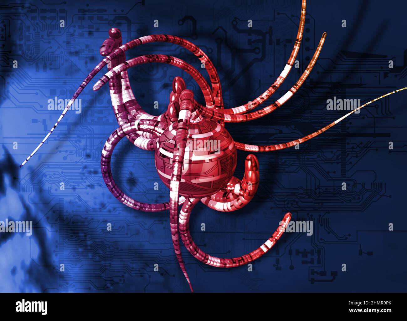 Computer virus, illustration Stock Photo - Alamy