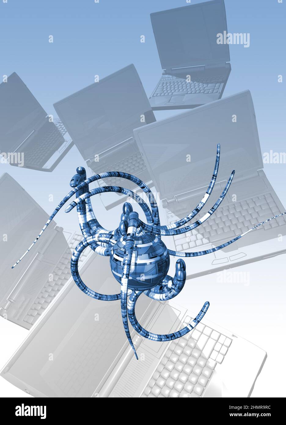 Computer virus, conceptual illustration Stock Photo - Alamy