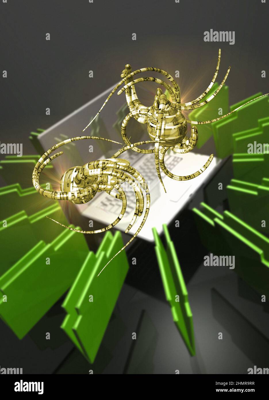 Computer virus, conceptual illustration Stock Photo - Alamy