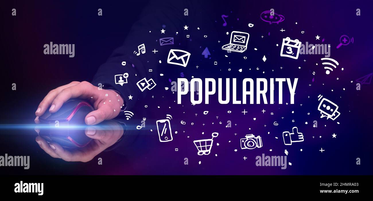 hand holding wireless peripheral Stock Photo - Alamy