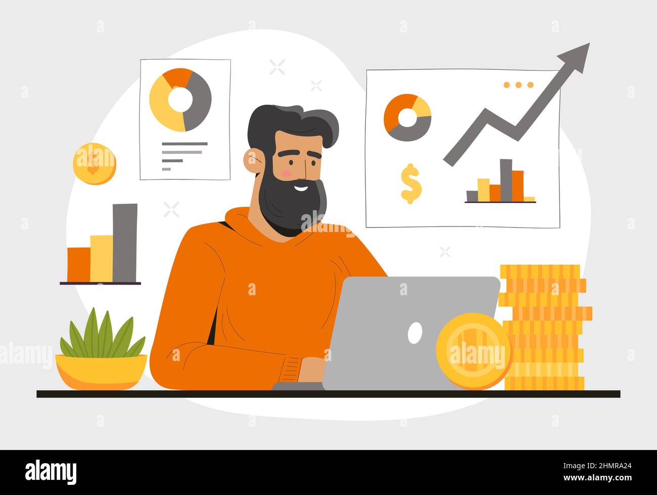 Analyze financial Stock Vector Images - Alamy