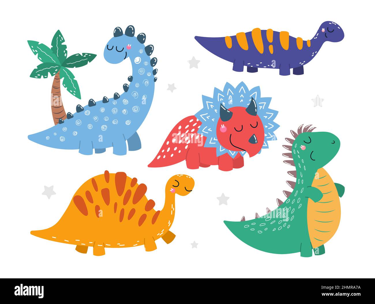 Set of dinosaurs Stock Vector Image & Art - Alamy