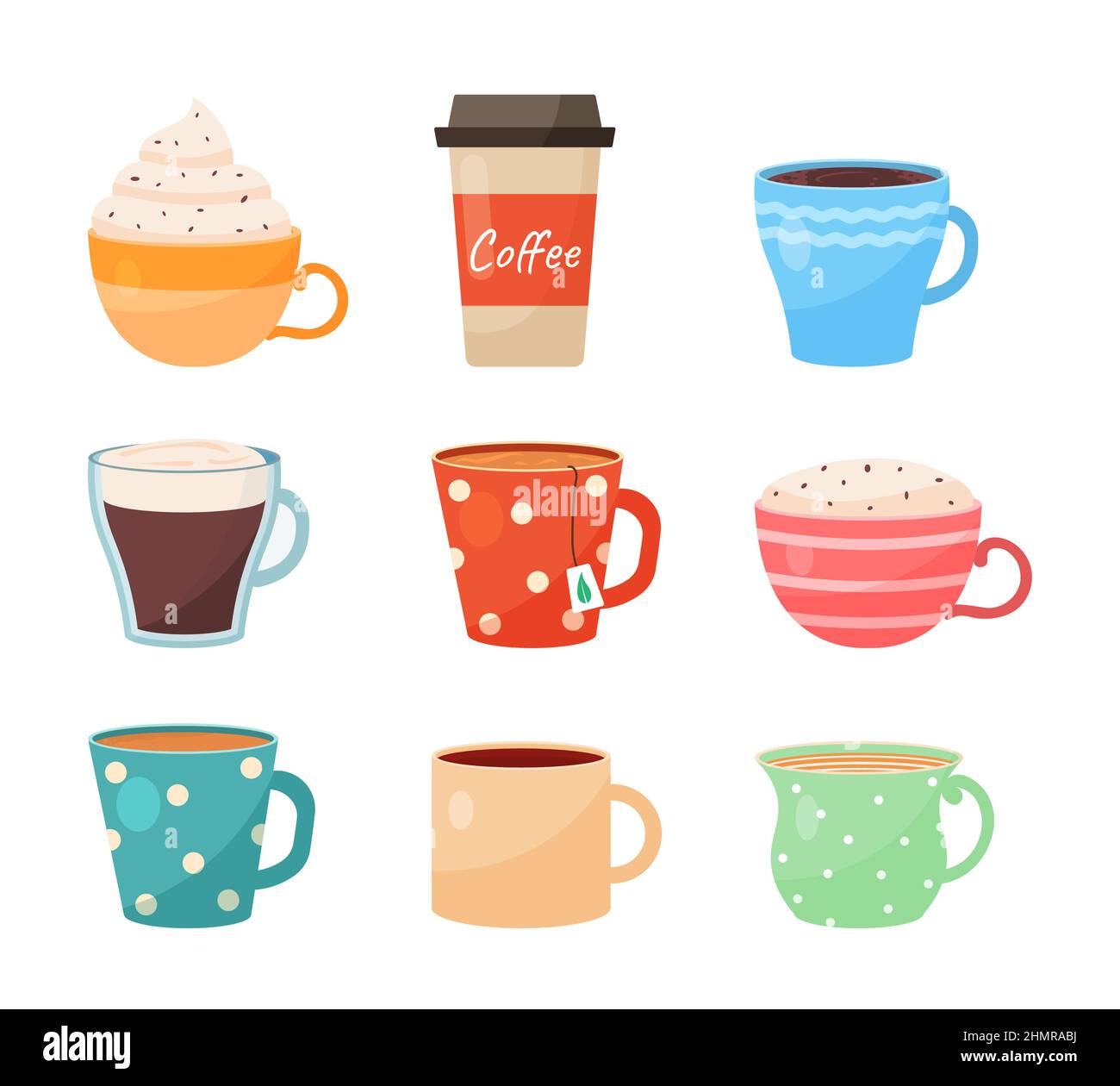 Set of cup Stock Vector Image & Art - Alamy