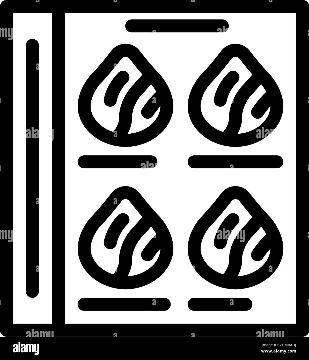 catalog of hair dyes line icon vector illustration Stock Vector Image ...