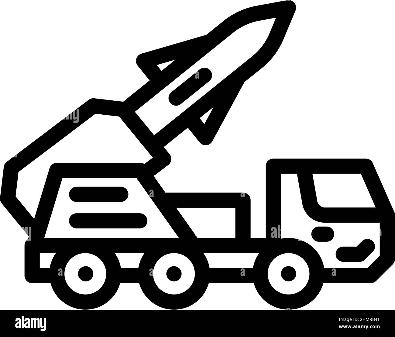 missile rocket line icon vector illustration Stock Vector Image & Art ...