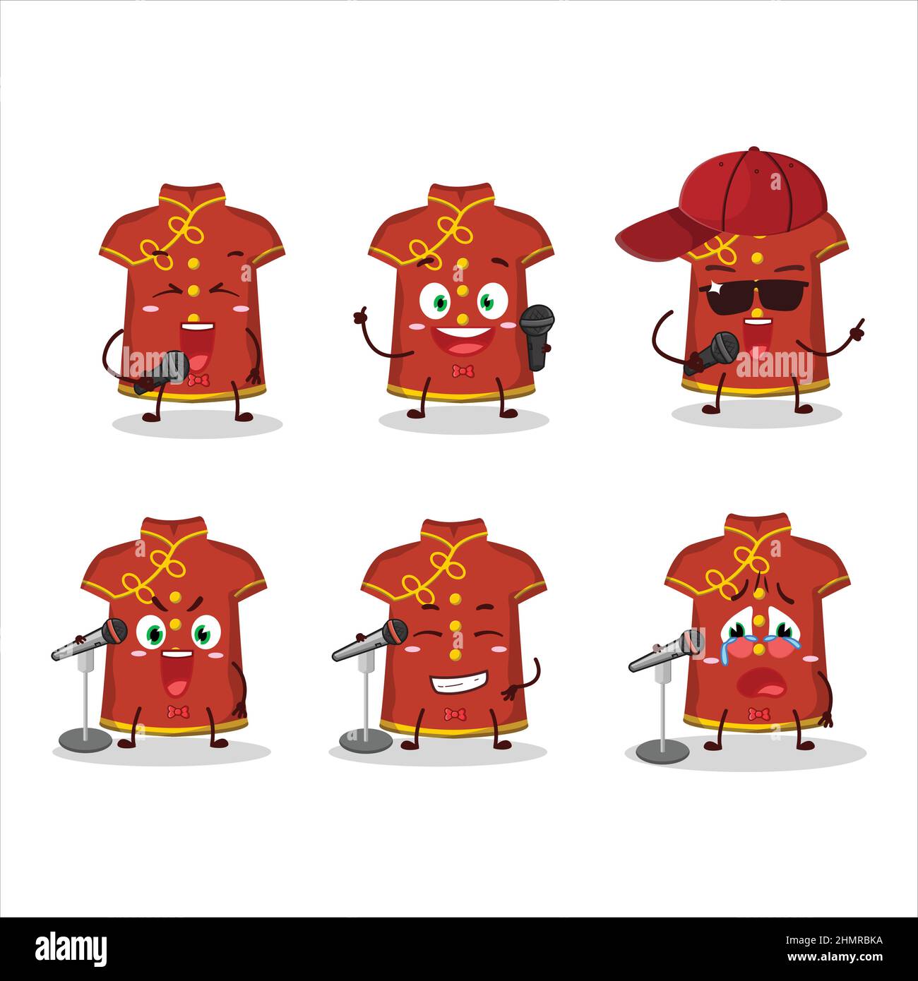 Chinese kids singing Stock Vector Images - Alamy