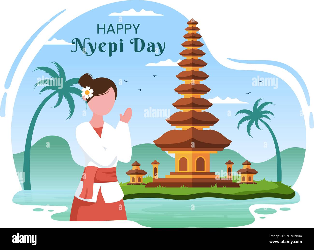 Happy Nyepi Day or Bali's Silence for Hindu Ceremonies in Bali with ...