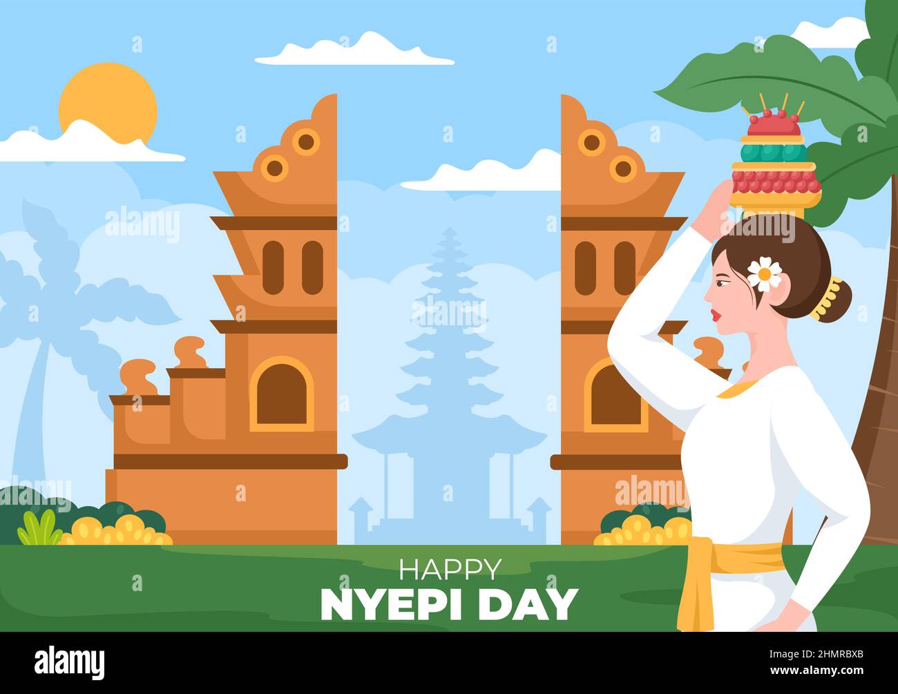 Happy Nyepi Day or Bali's Silence for Hindu Ceremonies in Bali with ...