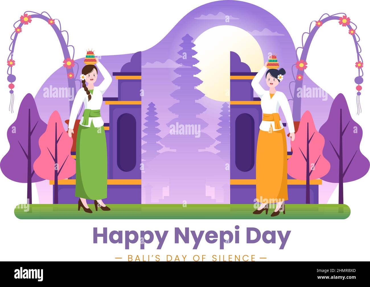 Happy Nyepi Day or Bali's Silence for Hindu Ceremonies in Bali with ...