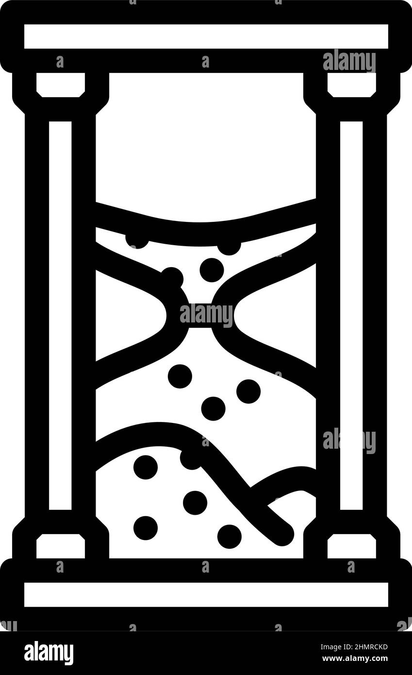 hour glass line icon vector illustration Stock Vector Image & Art - Alamy