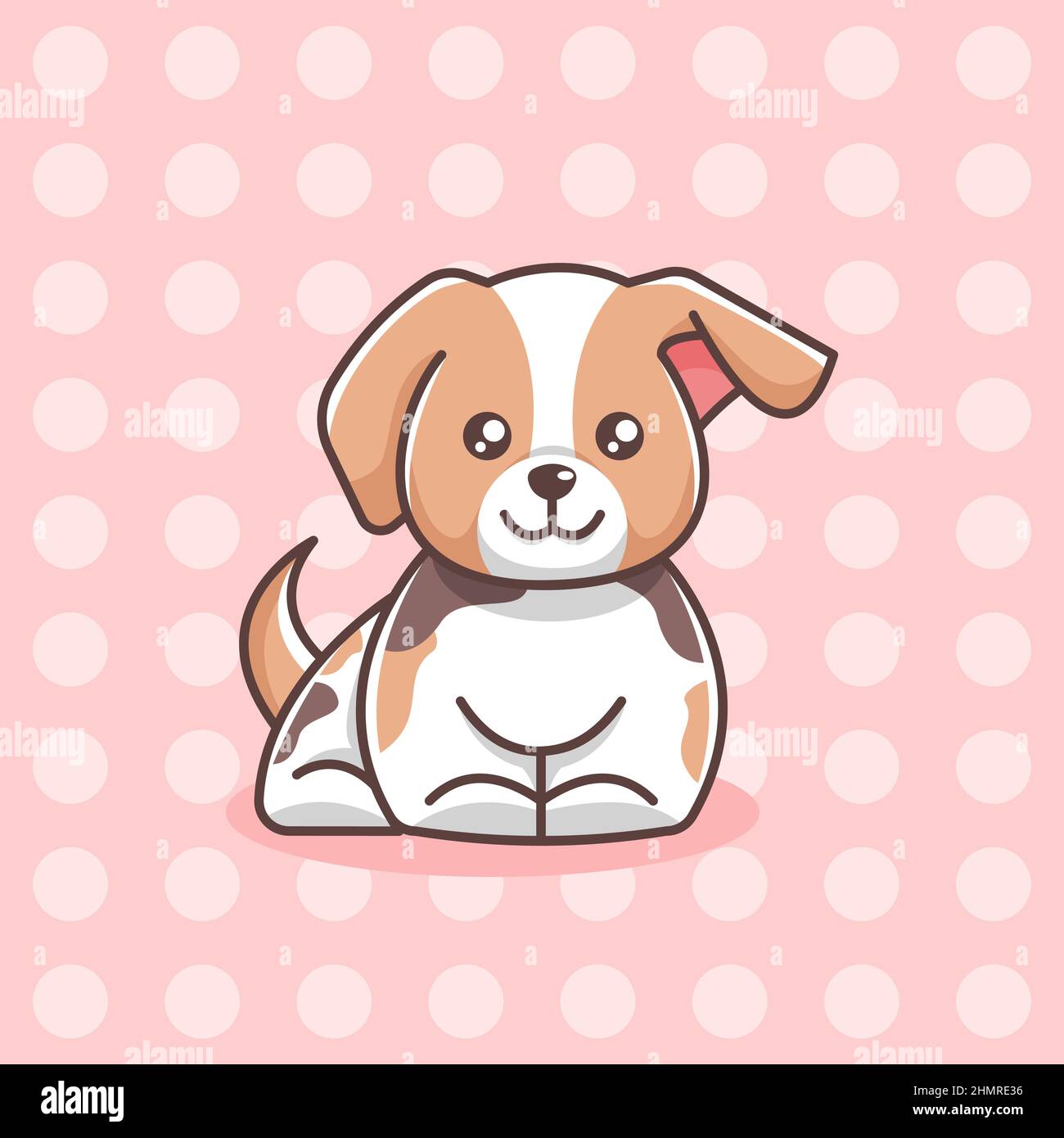 cute puppy cartoon illustration Stock Vector Image & Art - Alamy
