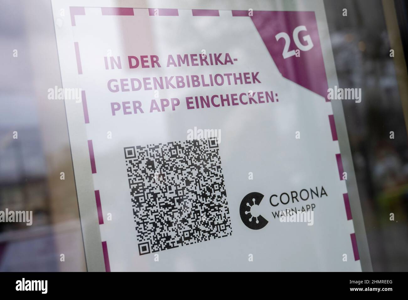 Berlin, Germany. 10th Feb, 2022. At the entrance of the Zentral- und ...