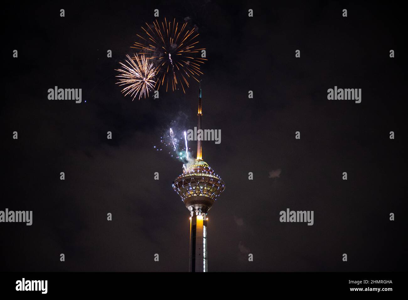 Tehran, Tehran, Iran. 10th Feb, 2022. Plenty of green and red and ...